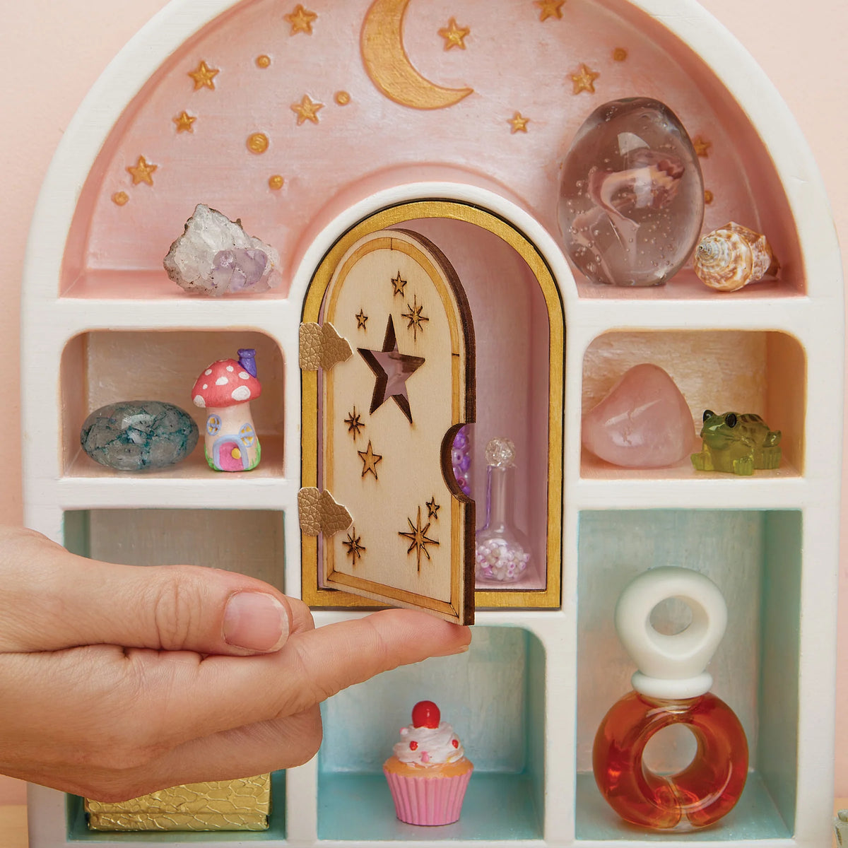 Bright Stripes: WishCraft Paint a Curio Shelf – Rhen's Nest Toy Shop