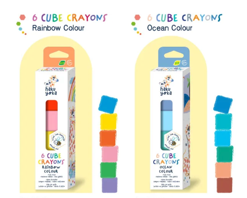 Haku Yoka: Cube Crayons - Assorted – Rhen's Nest Toy Shop