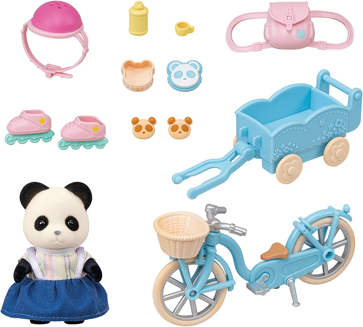 Calico Critters: Cycle & Skate Set - Panda – Rhen's Nest Toy Shop